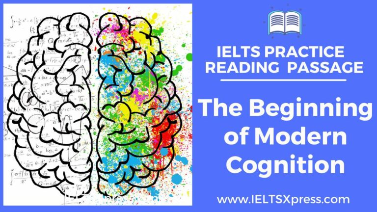 The Beginning of Modern Cognition IELTS Reading Passage