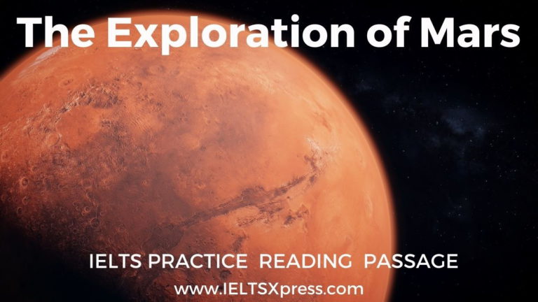 The Exploration of Mars IELTS Reading Passage