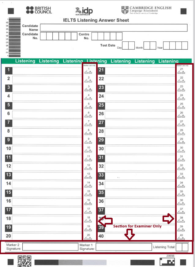 IELTS Listening Answer Sheet PDF IELTSXpress IELTS Listening Answer Sheet PDF IELTSXpress